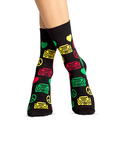 Reggae radio | Funny colored socks | Buy funny colored socks for women ...