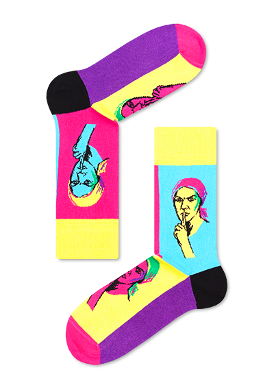 Keep quiet | Funny colorful socks | Buy funny colorful socks for women ...