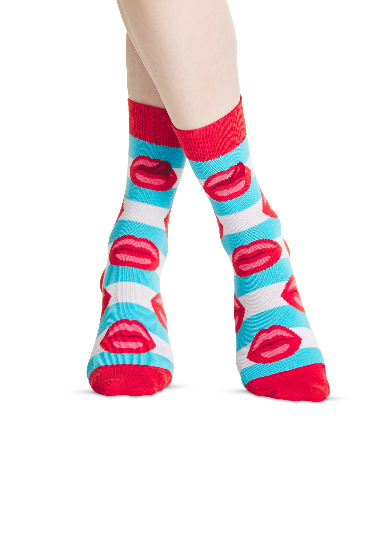 Lips striped | Funny colored socks | Buy funny colored socks for women ...