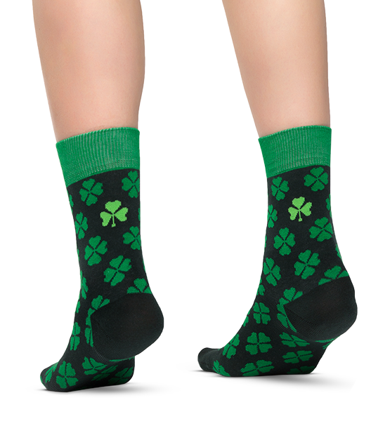 Four Leaf Clover | Funny colored socks | Buy funny colored socks for ...