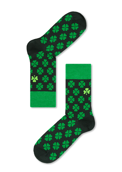 Four Leaf Clover | Funny colored socks | Buy funny colored socks for ...