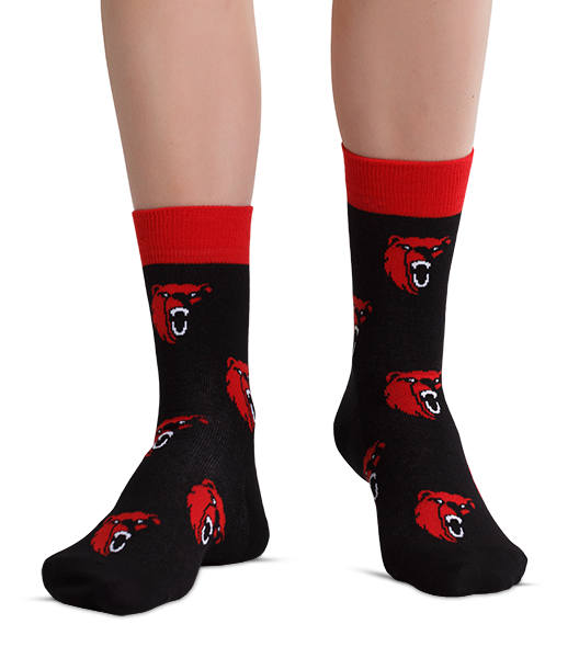 Red Bear | Funny colorful socks | Buy funny colorful socks for women ...