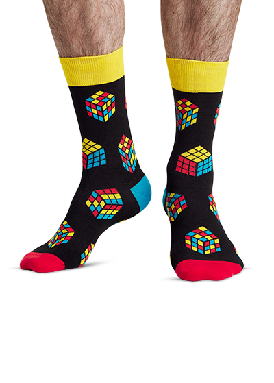 Rubik's Cube | Funny colorful socks | Buy funny colorful socks for ...