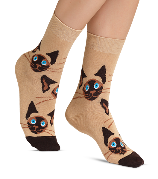 Siamese Kittens | Funny colored socks | Buy funny colored socks for ...