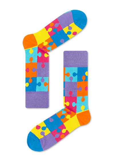 Puzzle | Funny colorful socks | Buy funny colorful socks for women, men ...