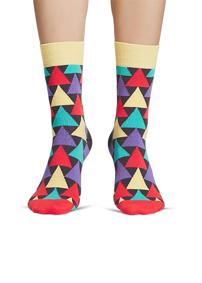 Triangle | Funny colored socks | Buy funny colored socks for women, men ...