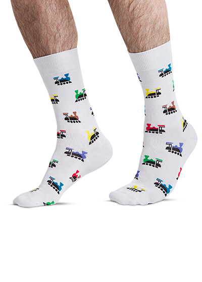 Steam locomotive | Funny colored socks | Buy funny colored socks for ...