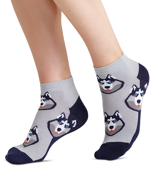 Husky Puppy | Funny colored socks | Buy funny colored socks for women ...